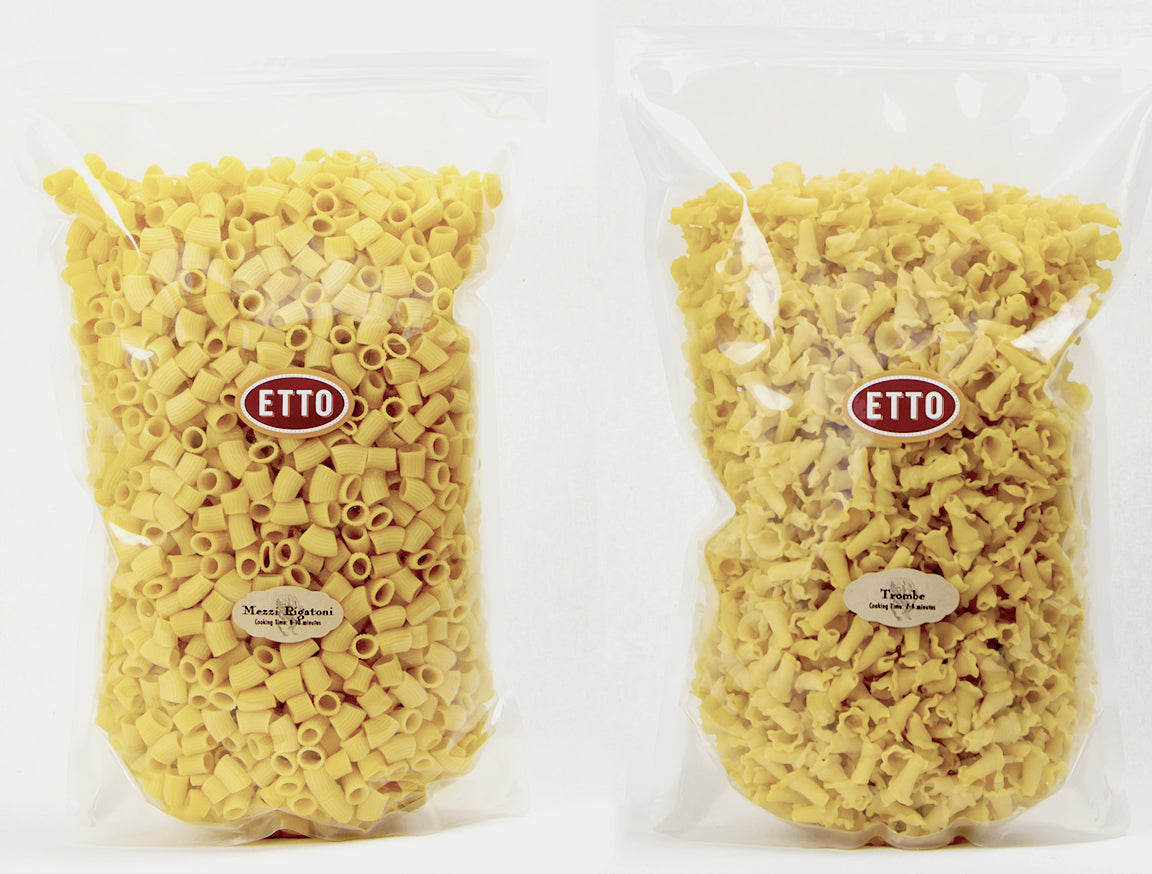 Etto Pasta Large Family Bundle - Trombe and Mezzi Rigatoni