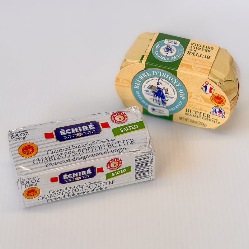 French Butter - Echire Salted Butter - Beurre D'Isigny AOP Sea Salt ...